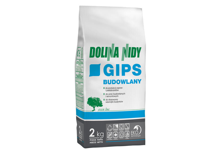 Gips budowlany 2 kg Dolina Nidy - Centrum Mat-Bud